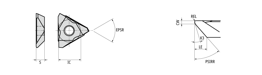 NTK Cutting Tools - Metal Working Tools - TB43 type insert for back ...