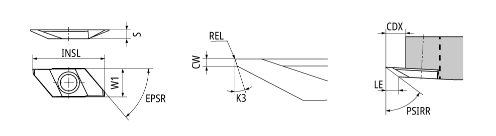 NTK Cutting Tools - Metal Working Tools - TBP55/60 insert / back ...