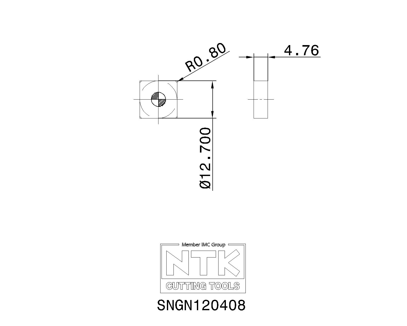 NTK Cutting Tools - Metal Working Tools - SN.N type insert : 7915623 ...