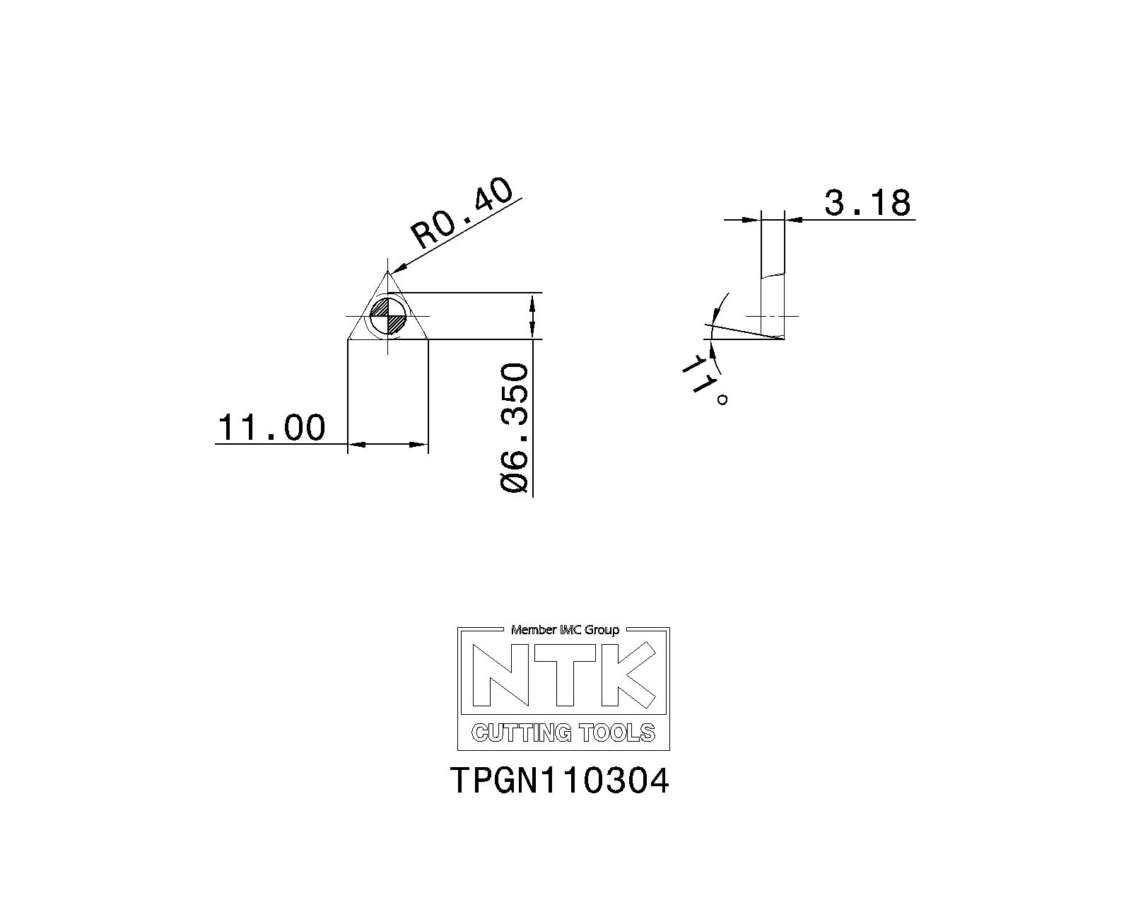 NTK Cutting Tools - Metal Working Tools - TPGN type insert : 7919378 ...